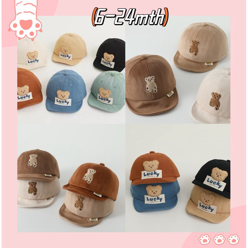 👶Ready Stock👶Baby Hats Baseball Hats Cute Boys Hats 48-52cm | Shopee ...