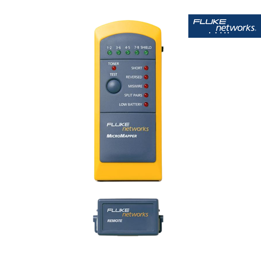 Fluke Networks MT-8200-49A MicroMapper™ Wiremap Tester, Penguji Peta ...