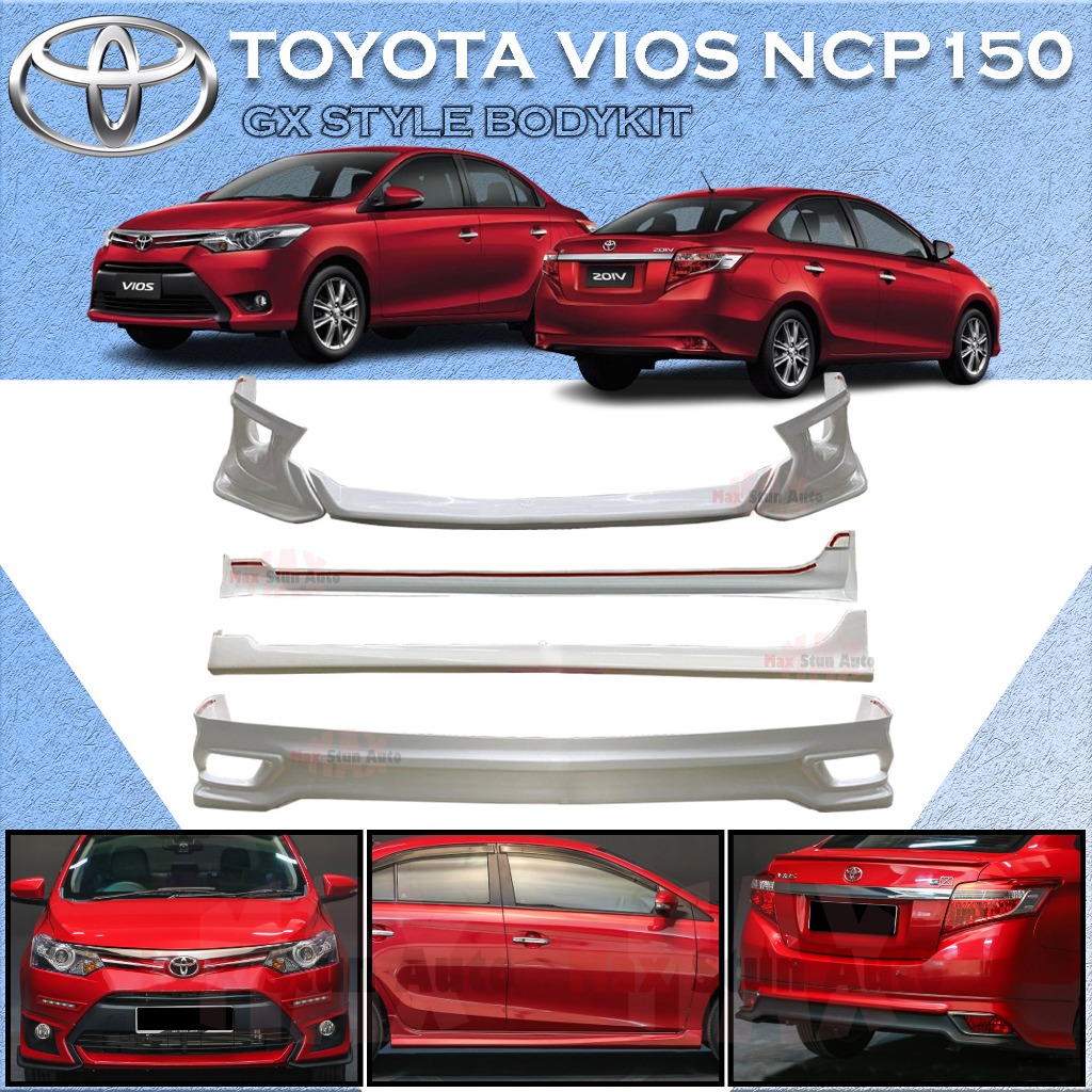 TOYOTA VIOS NCP150 VIOS 2016 FACELIFT GX STYLE BODYKIT (G-X) SKIRT LIP ...