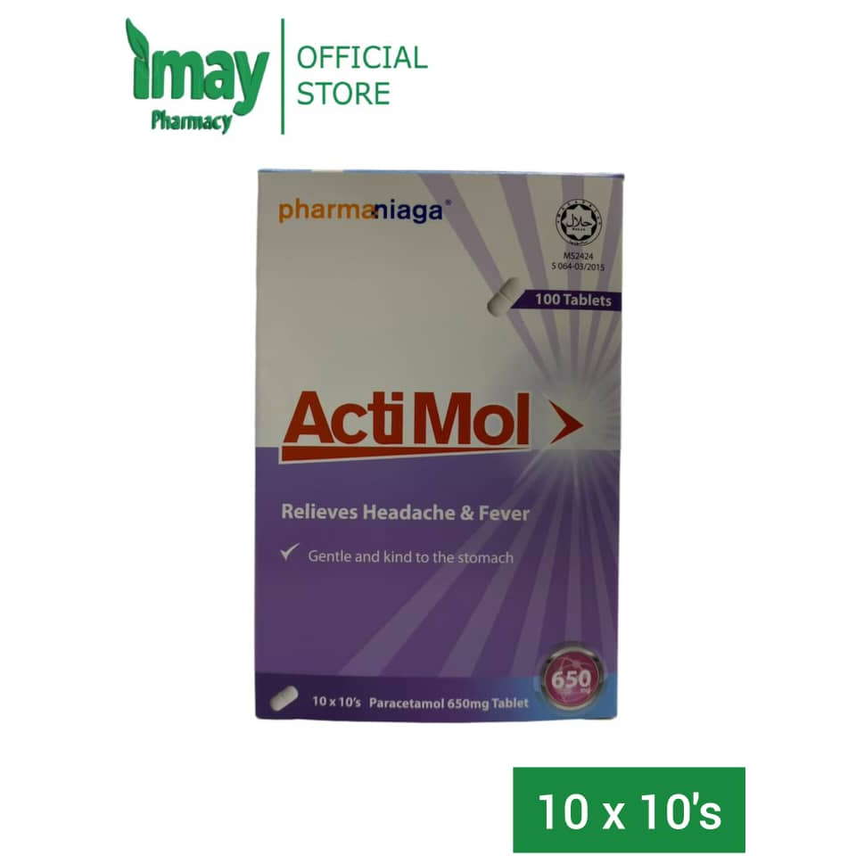 ACTIMOL 500MG / 650MG TABLETS (10X10'S) | Shopee Malaysia