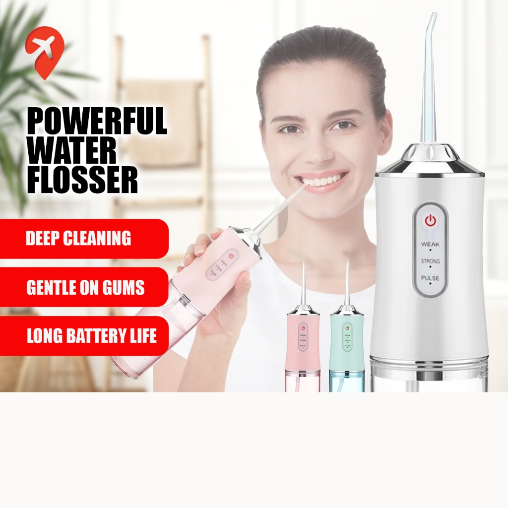 Water Flosser Oral Irrigator Water Floss Teeth Cleaner Powerful ...