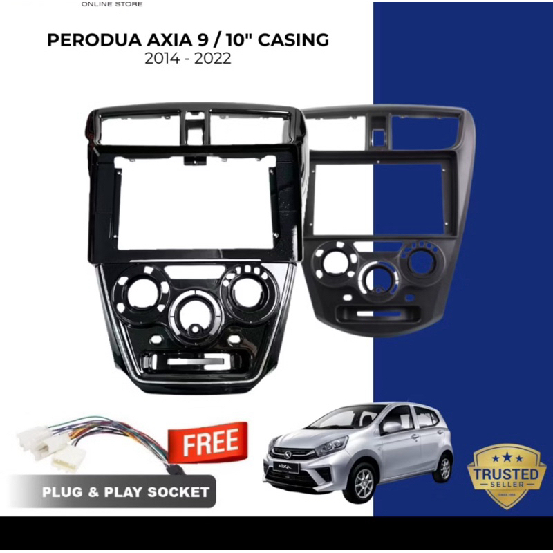 Perodua Axia 2014-2022 Android Player Casing 10" inch (with Socket ...