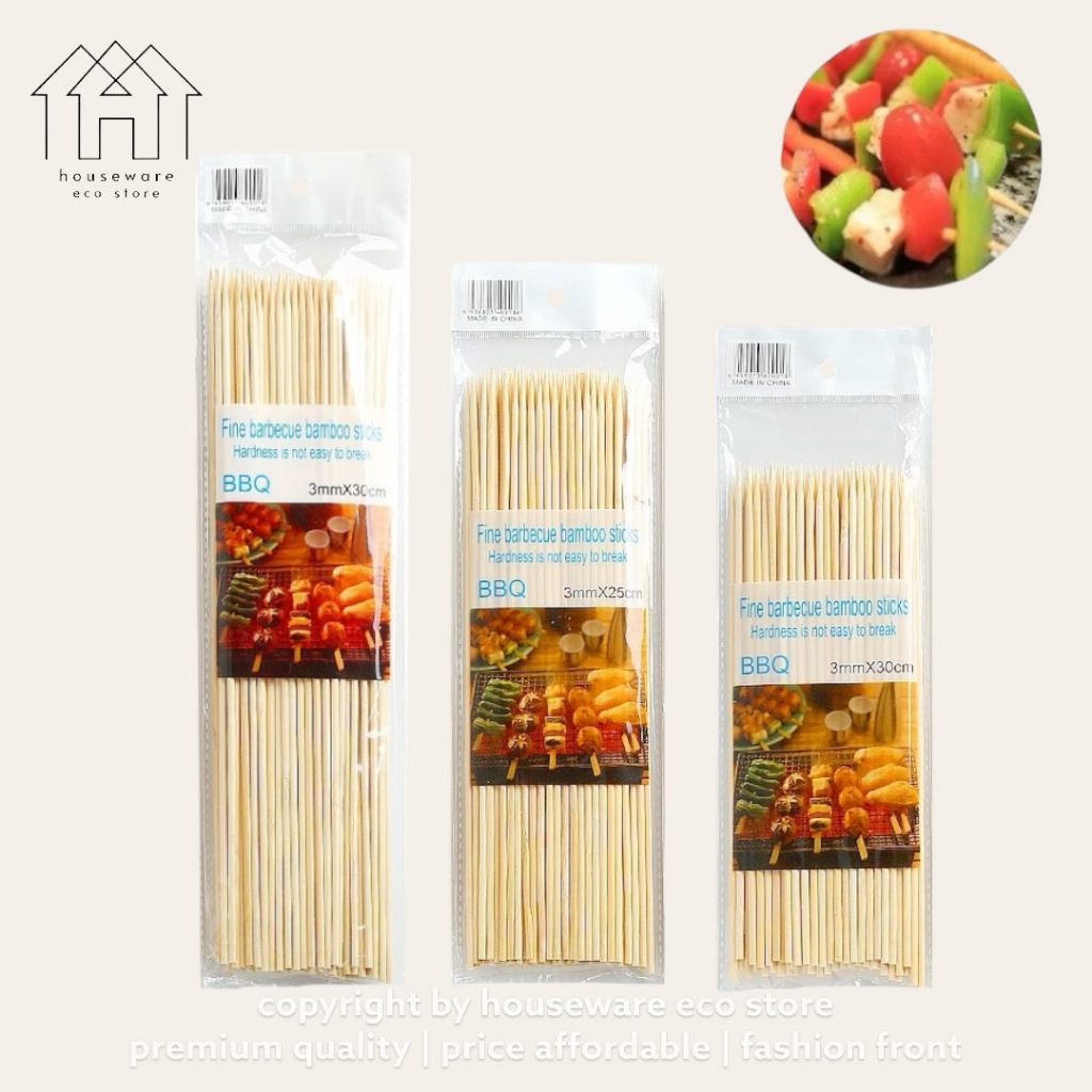 Bamboo Skewer / Lidi Sate Satay Stick / Batang Lidi Satay BBQ Stick ...