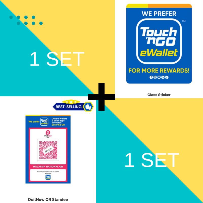 Original Touch n Go (TNG) glass / Window Sticker & TNG DUITNOW STANDEE ...