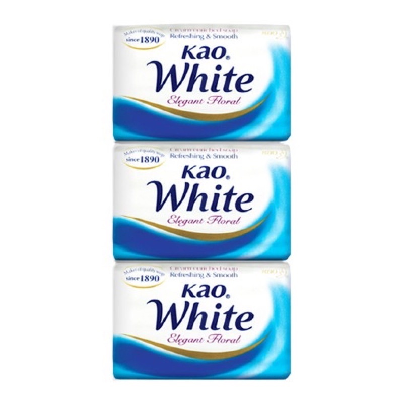 Kao White Soap Elegant Floral / Fresh Floral ( 85g/130g x 3 ) | Shopee ...