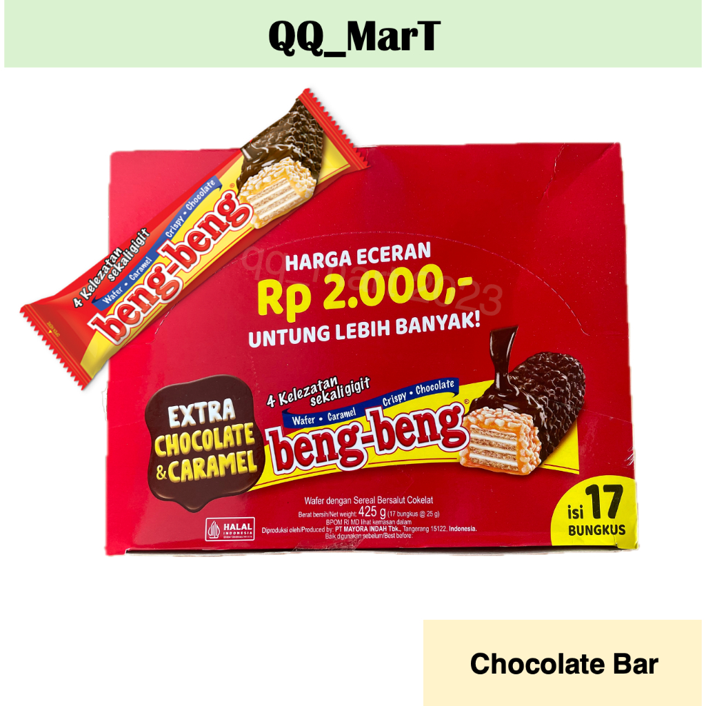Beng-beng Wafer Caramel Crispy Chocolate 17 Rolls | Shopee Malaysia