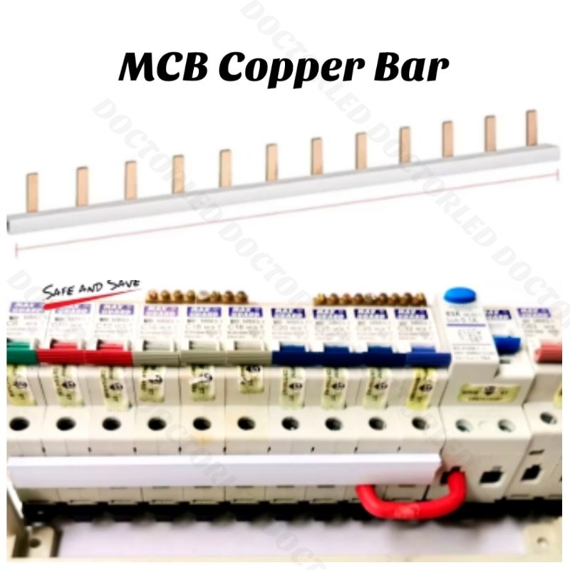 Single Phase MCB Bar 1 Pole Mcb copper Bar 63A Pvc Insulated Full ...