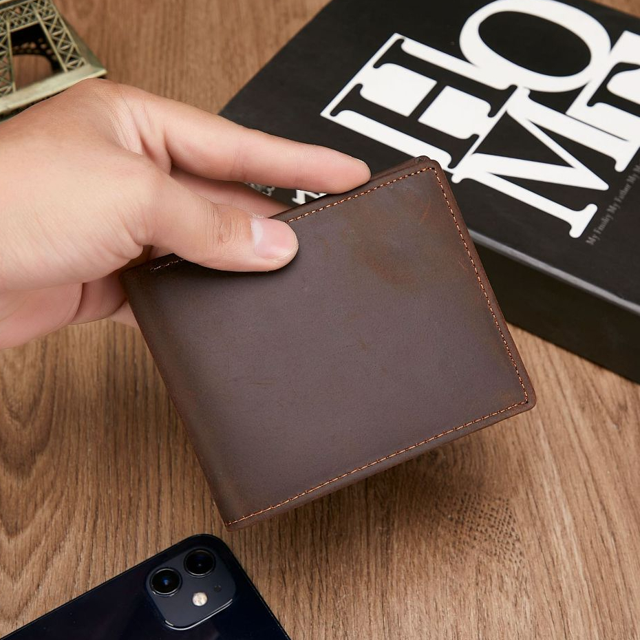 Genuine Leather First layer Men Wallet , Kulit Dompet Lelaki , Beg Duit ...