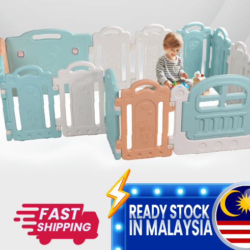 Premium Pagar Baby Safety Fence Baby Play Yard Playpen Pagar Baby Play ...