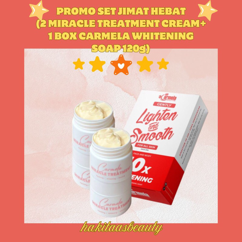 PROMO SET JIMAT HEBAT (2 MIRACLE TREATMENT CREAM 15G + 1 SABUN ...