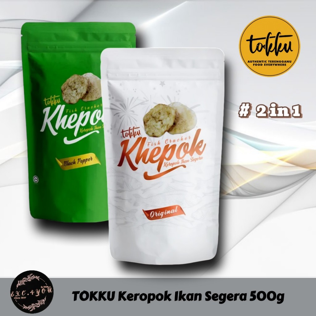 2x500g TOKKU Keropok Ikan Segera | Fish Cracker | Rangup Lekor | Halal ...