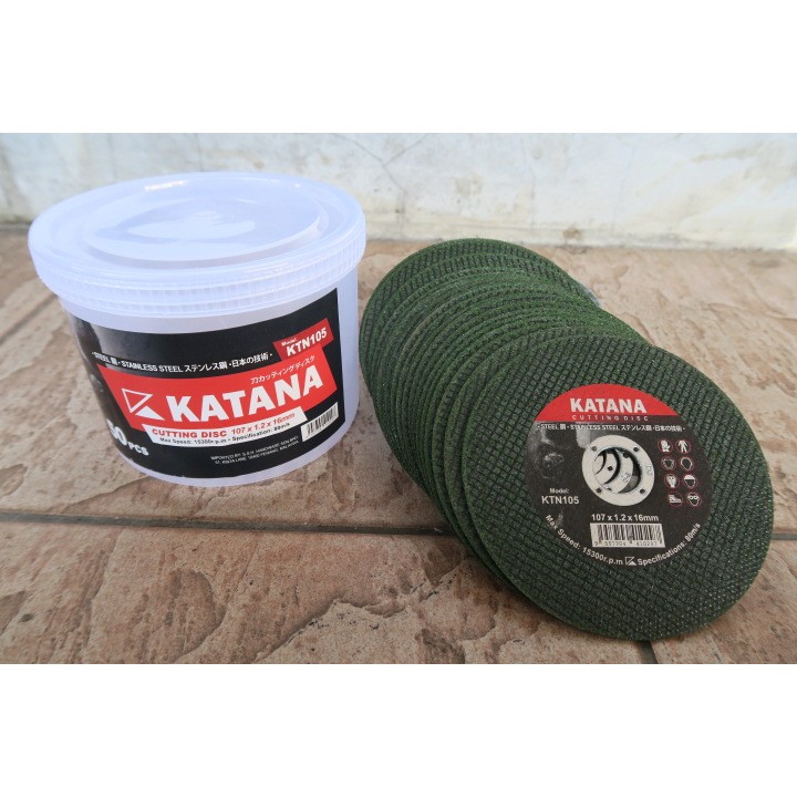 Katana 50pcs 4-inch / 107 x 1.2mm Inox Fast-Cut Cutting Disc | Shopee ...