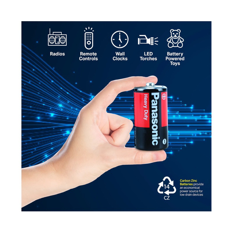 PANASONIC HEAVY DUTY D/AA/AAA MANGANESE BATTERY (24PC/60PC) | Shopee Malaysia