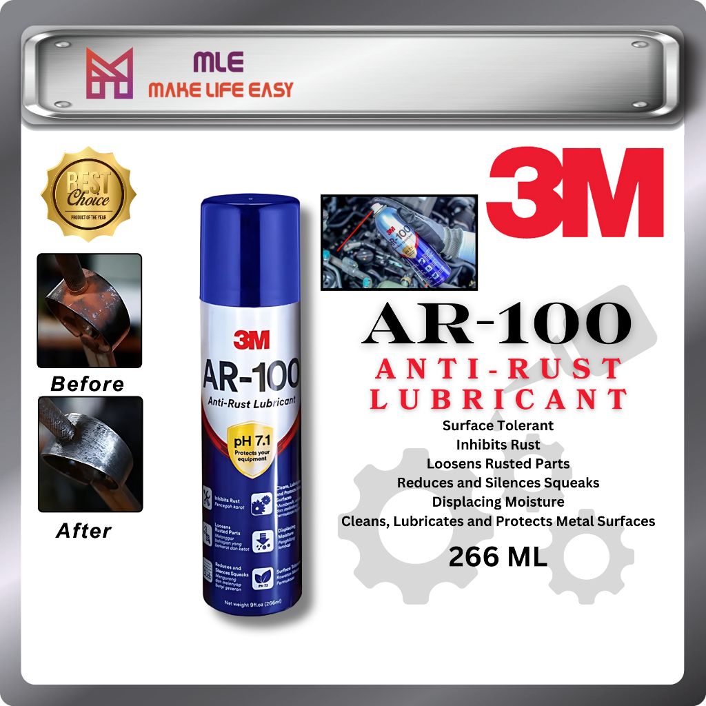 3M™ AR-100 Anti-Rust (Anti-Karat) Lubricant 266ML | Shopee Malaysia