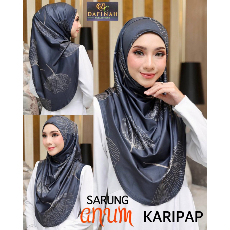 tudung sarung instant versi raya berdagu dan boleh sorok tudung anum ...