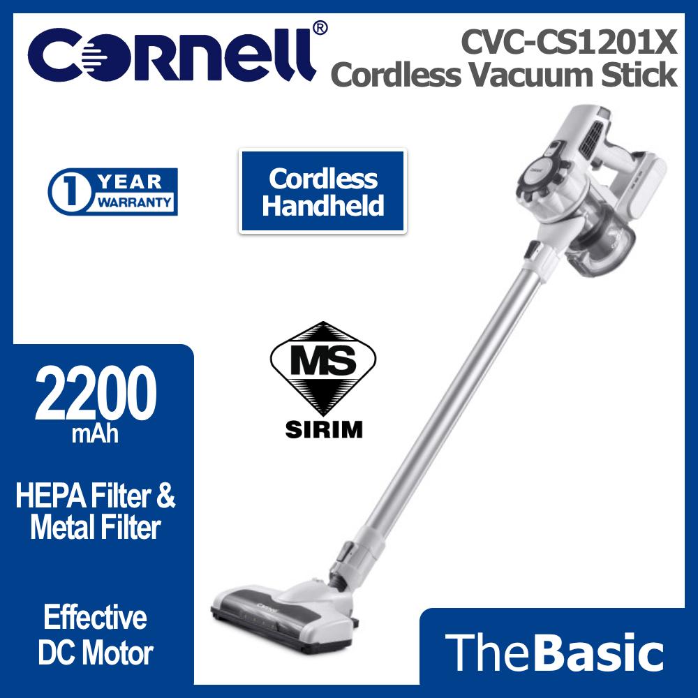 CORNELL 12kPa Cordless Wireless Stick Vacuum Cleaner ( CVC-CS1201X ...