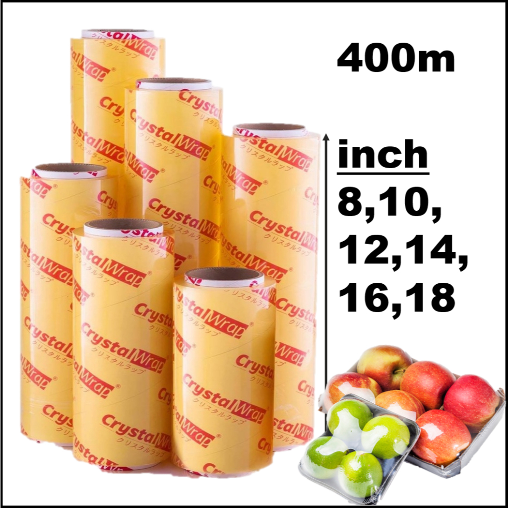 Crystal Wrap 400meter Food Wrap Film Cling Wrap Catering Film Pembalut ...