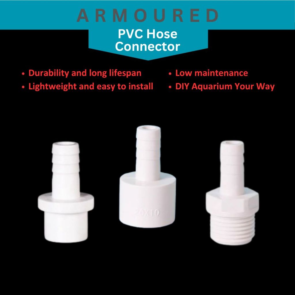 PVC Hose Connector Adaptor Fitting Pipe Quick Threaded Joint for DIY ...