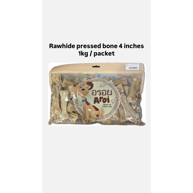 Rawhide Pressed Bone 4 Inches (1KG / Packet) | Shopee Malaysia