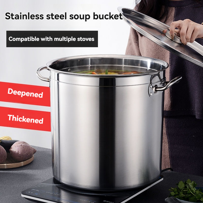 Stainless Steel Stock Pot 不锈钢汤桶/汤锅/ Soup pot multifunctional soup pot ...