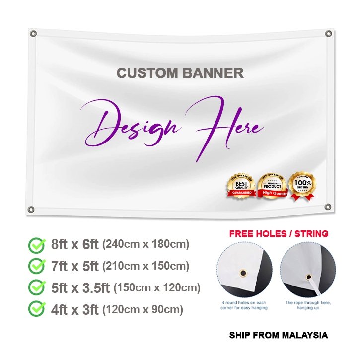 Banner Decoration / Custom Banner / Celebration / Party - 8ft x 6ft ...