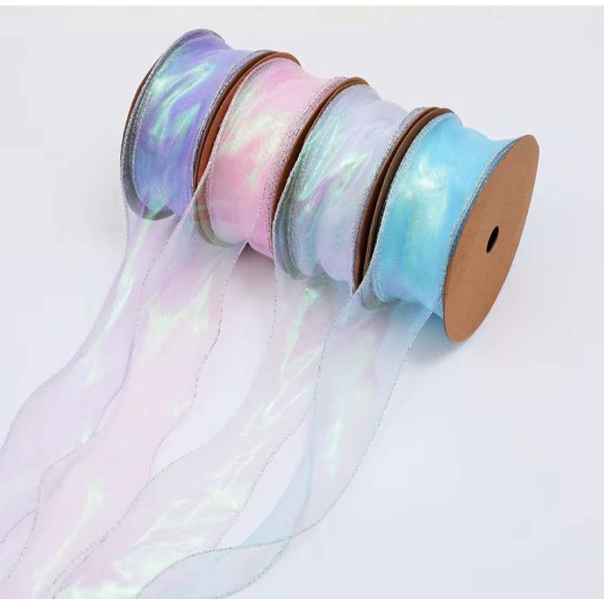 1yard*4cm Fishtail Yarn Ribbon For DIY Bow Hair Ornament Bouquet Gift ...