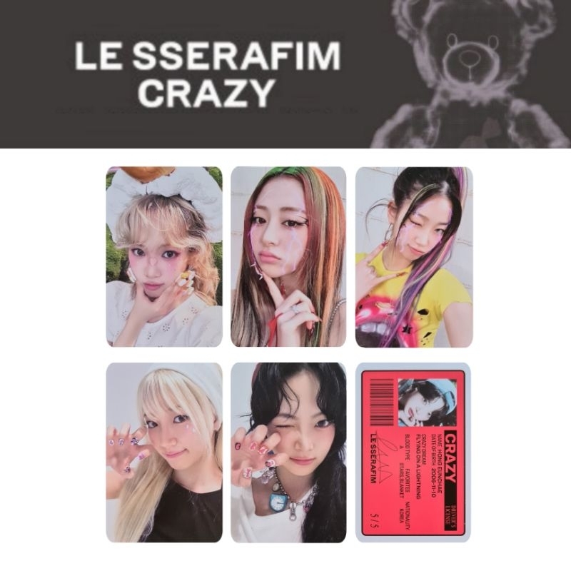 LESSERAFIM CRAZY ALBUM PHOTOCARD | Shopee Malaysia