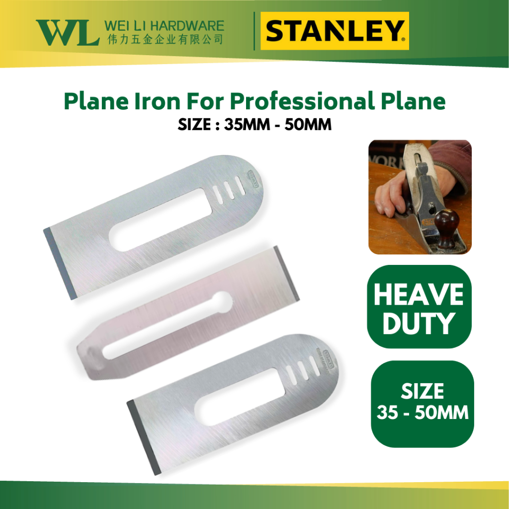 STANLEY 35mm-50mm Plane Iron For Professional Block Plane/Replacement ...