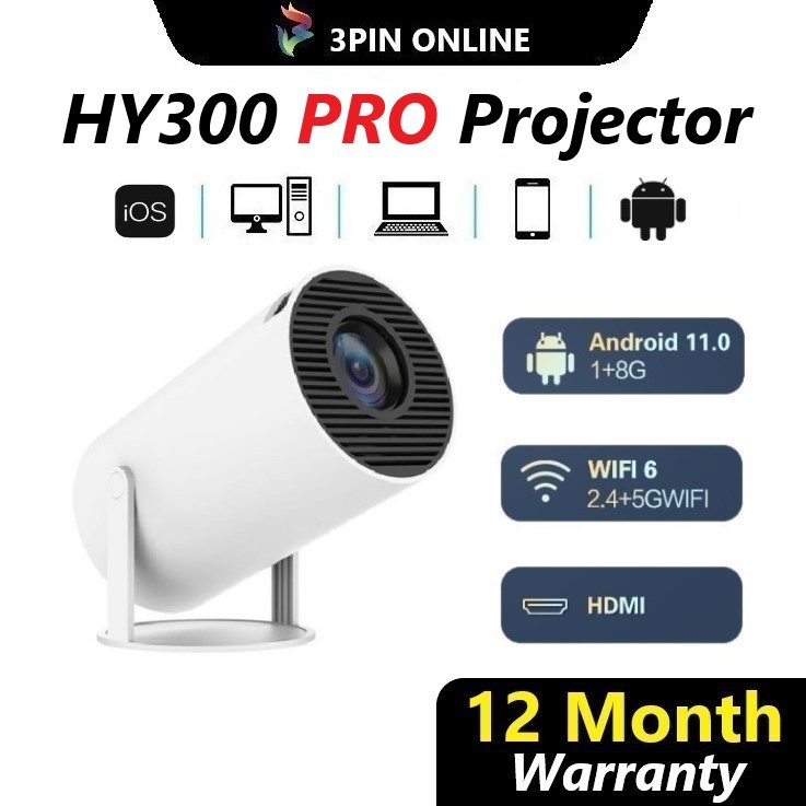 Hy300 Pro Smart Projector projector Mini Led 4K For Tv Laptop Android ...