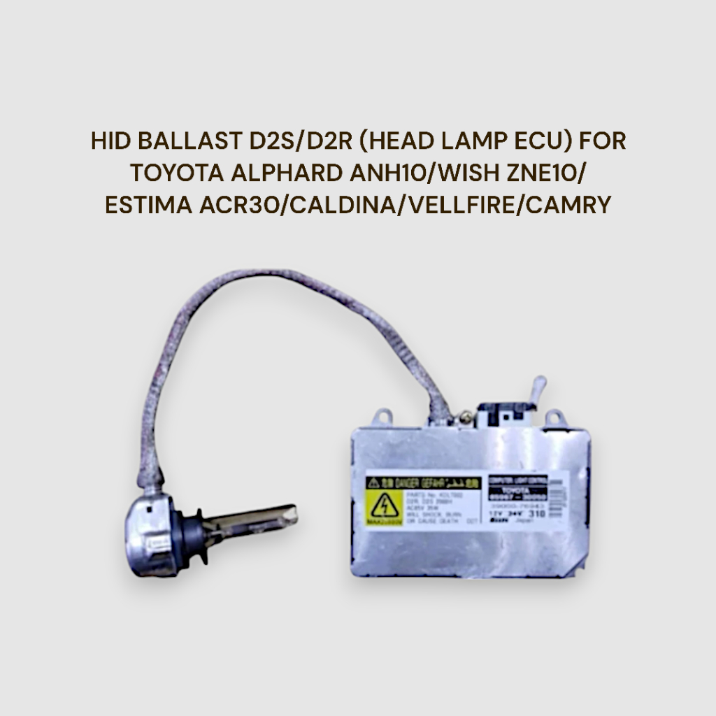 HID BALLAST D2S/D2R (HEAD LAMP ECU) FOR TOYOTA ALPHARD ANH10/WISH ZNE10/ESTIMA ACR30/CALDINA ...