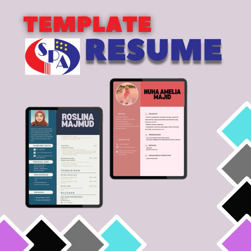 TEMPLATE resume spa resume cantik lengkap | Shopee Malaysia