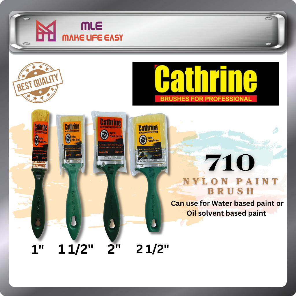 Catherine Nylon Paint Brush 710 Berus Cat | Shopee Malaysia