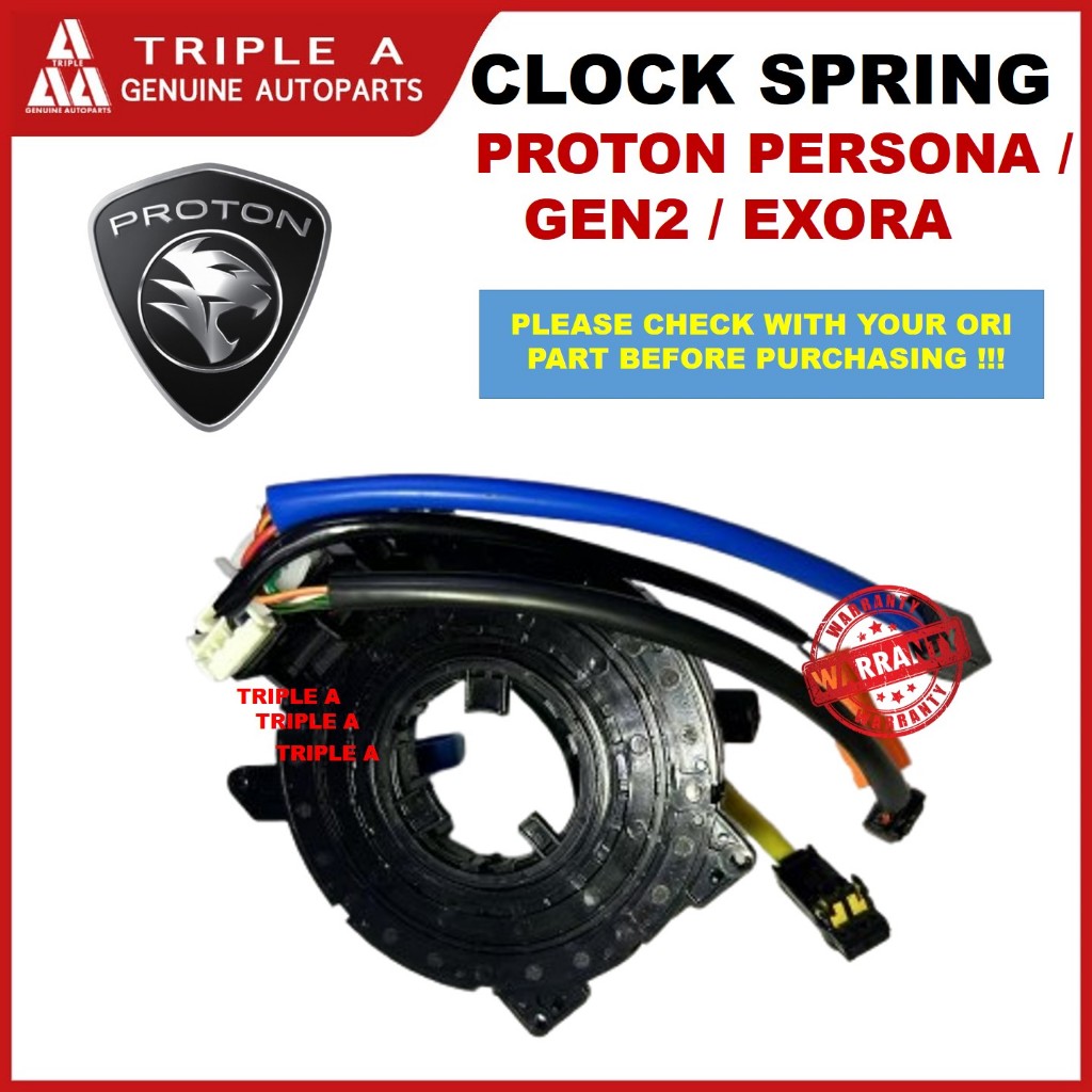 PROTON GEN 2 WAJA PERSONA EXORA 10 WAY STEERING CLOCK SPRING | Shopee ...