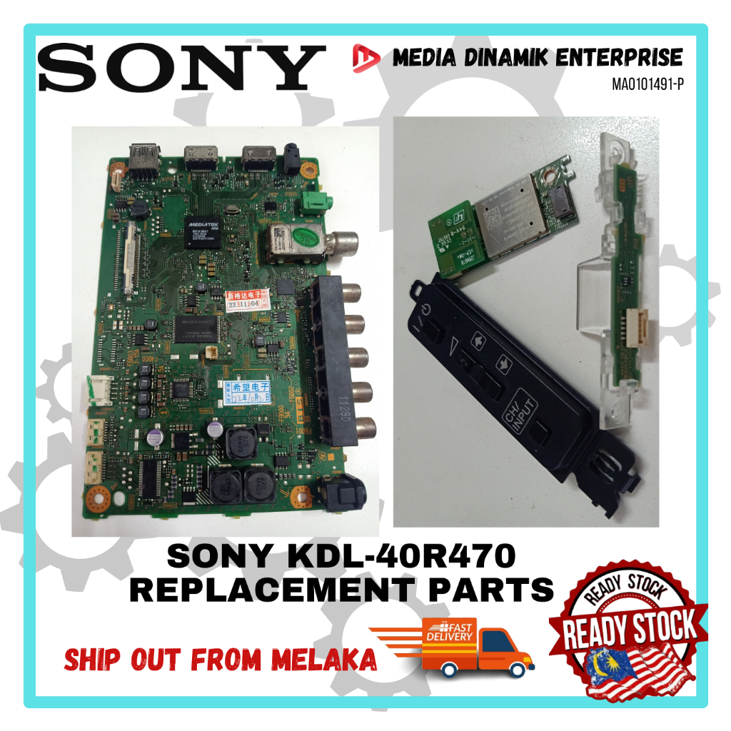 SONY KDL-40R470B ORIGINAL USED MAINBOARD/IR RECEIVER/WIFI | Shopee Malaysia