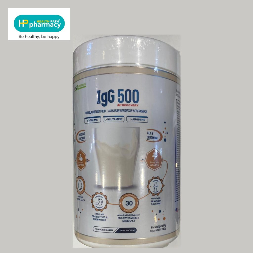 MY WELLNESS IGG 500 (RECOVERY) FORMULA DIETARY FOOD 850G | Shopee Malaysia