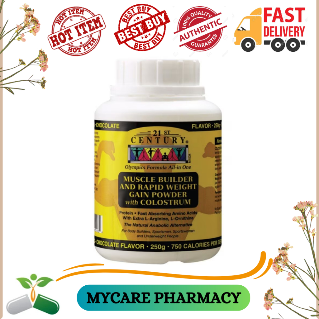21ST CENTURY MUSCLE BUILDER AND RAPID WEIGHT GAIN POWDER WITH COLOSTRUM ...
