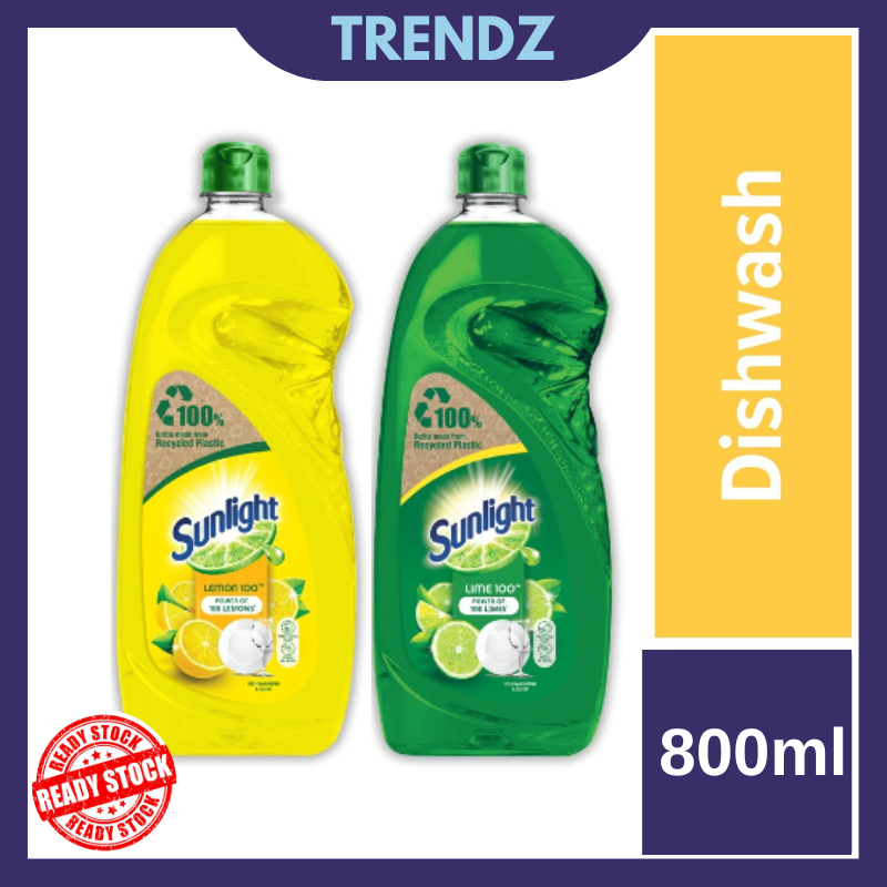 SUNLIGHT Lemon Lime Dishwash Dishwashing Liquid 800ml Pencuci Pinggan ...
