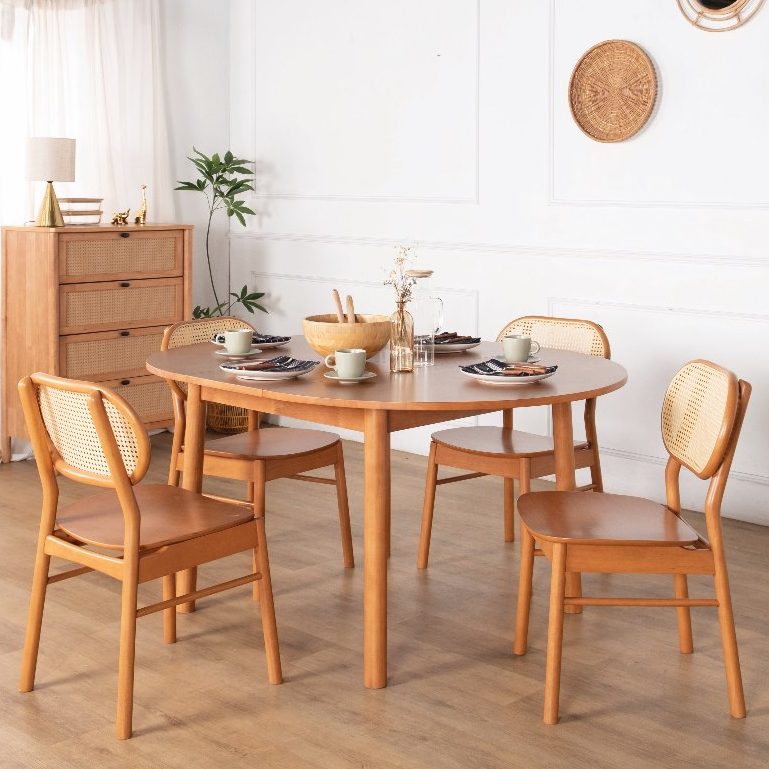 MODA Megan Butterfly Extension Dining Table 120cm to 155cm, Extendable ...