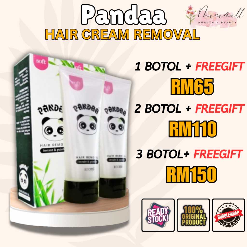 [100% ORIGINAL] PANDAA HAIR CREAM REMOVAL PANDA HAIR CREAM KRIM BUANG ...