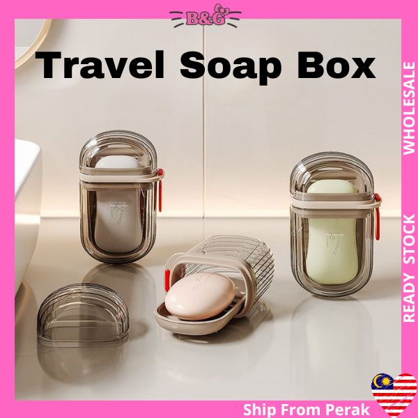 Travel Soap Dish Portable with Cover Soap Holder With Drain Water ...