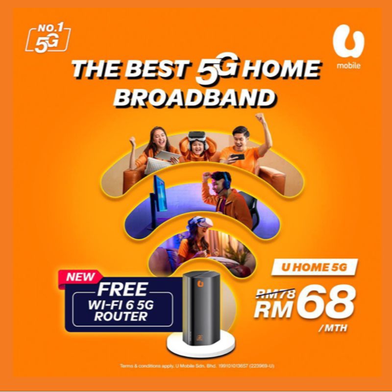 U Home 5G [SIM + FREE 5G CPE] U MOBILE HIGH SPEED BROADBAND | Shopee ...