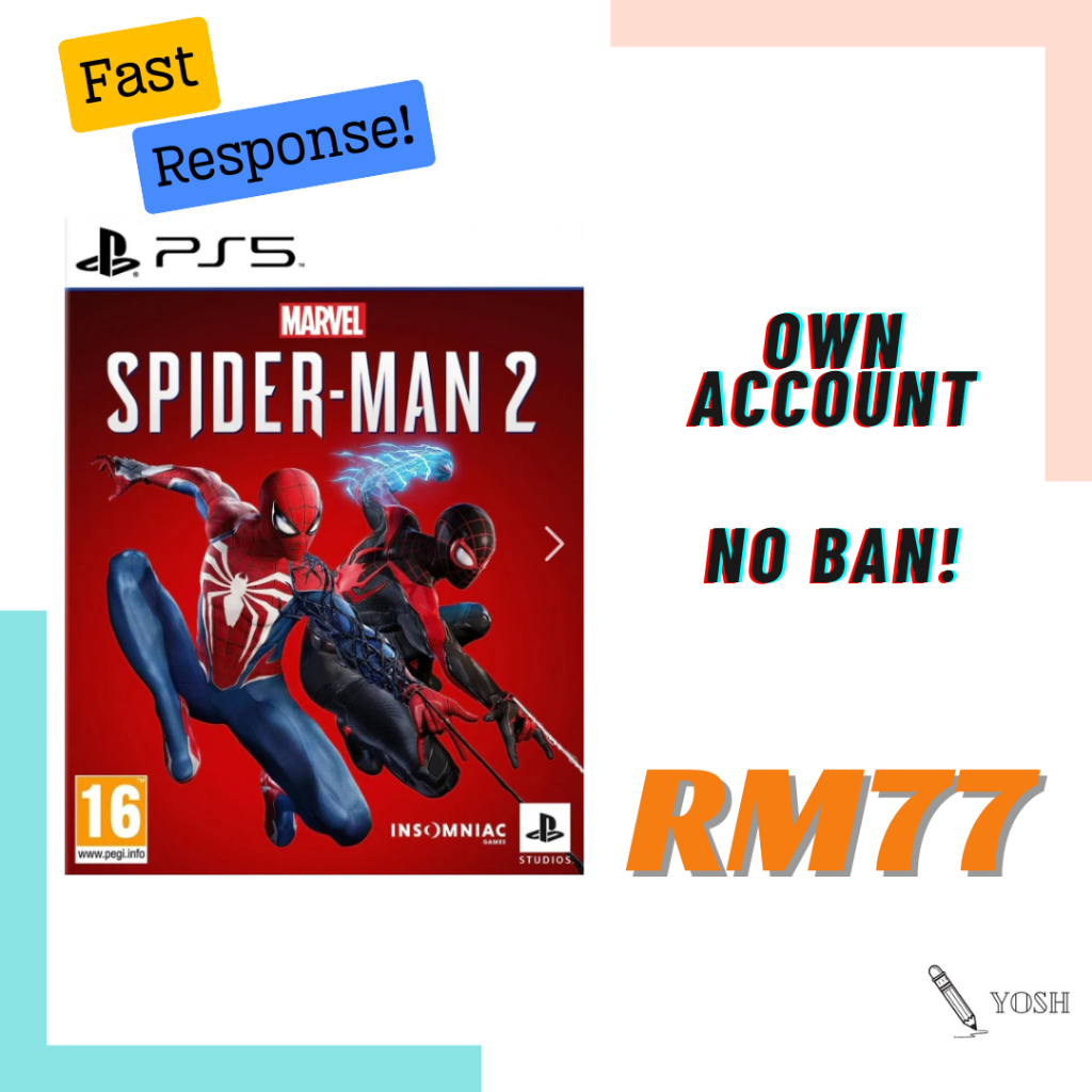[Instant] PS5 Marvel Spiderman 2 Code (Digital Download) | Shopee Malaysia