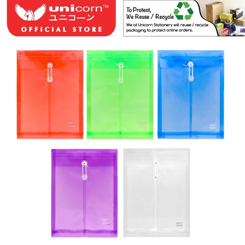 Unicorn A4 String Envelope Document Holder File UDH-118A | Shopee Malaysia