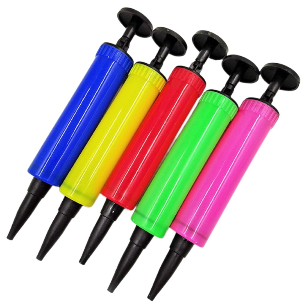 Balloon Pump Inflator Plastic Hand Held Latex Balls Party Foil Balloons ...