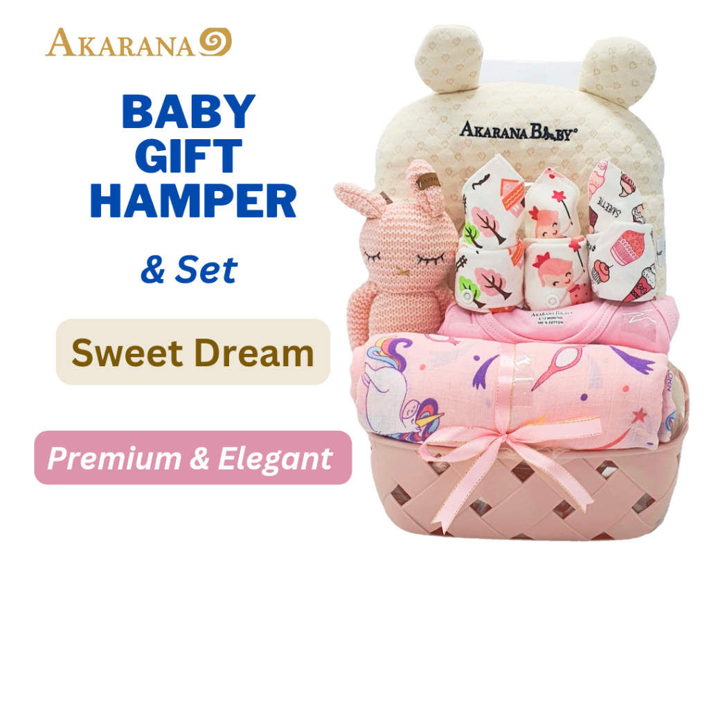 Set Hadiah Newborn Baby hamper/ Sweet Dream /Good Night gift box for ...