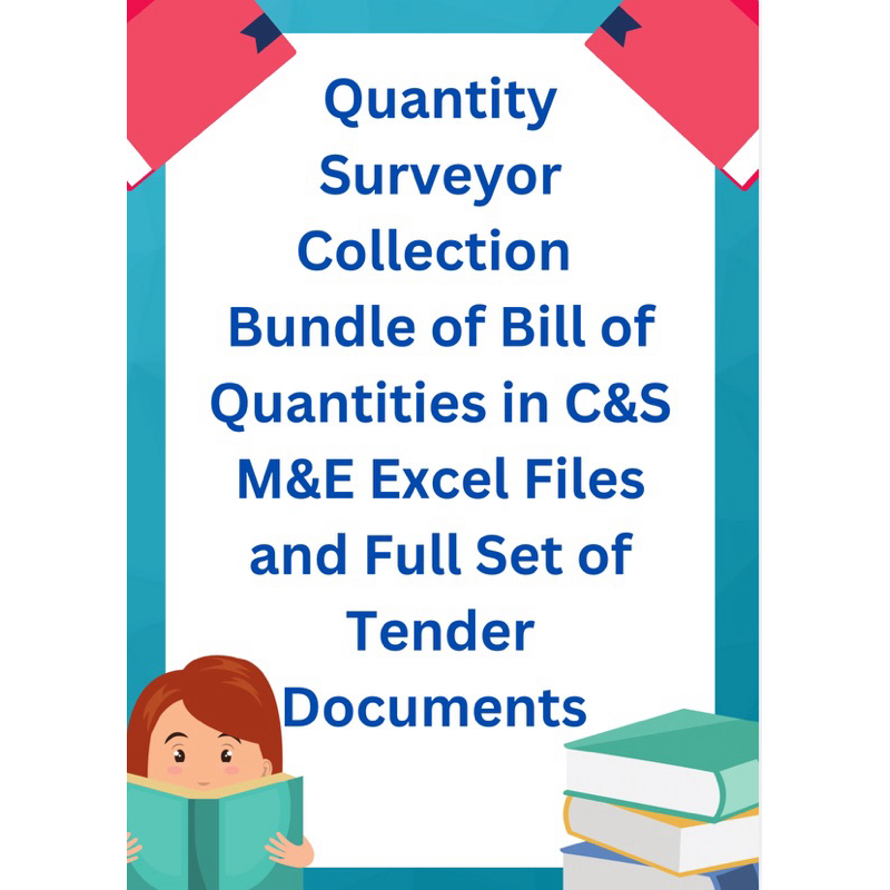 Quantity Surveyor Collection Bundle of Bill of Quantities in C&S M&E Excel Files and Full Set of ...