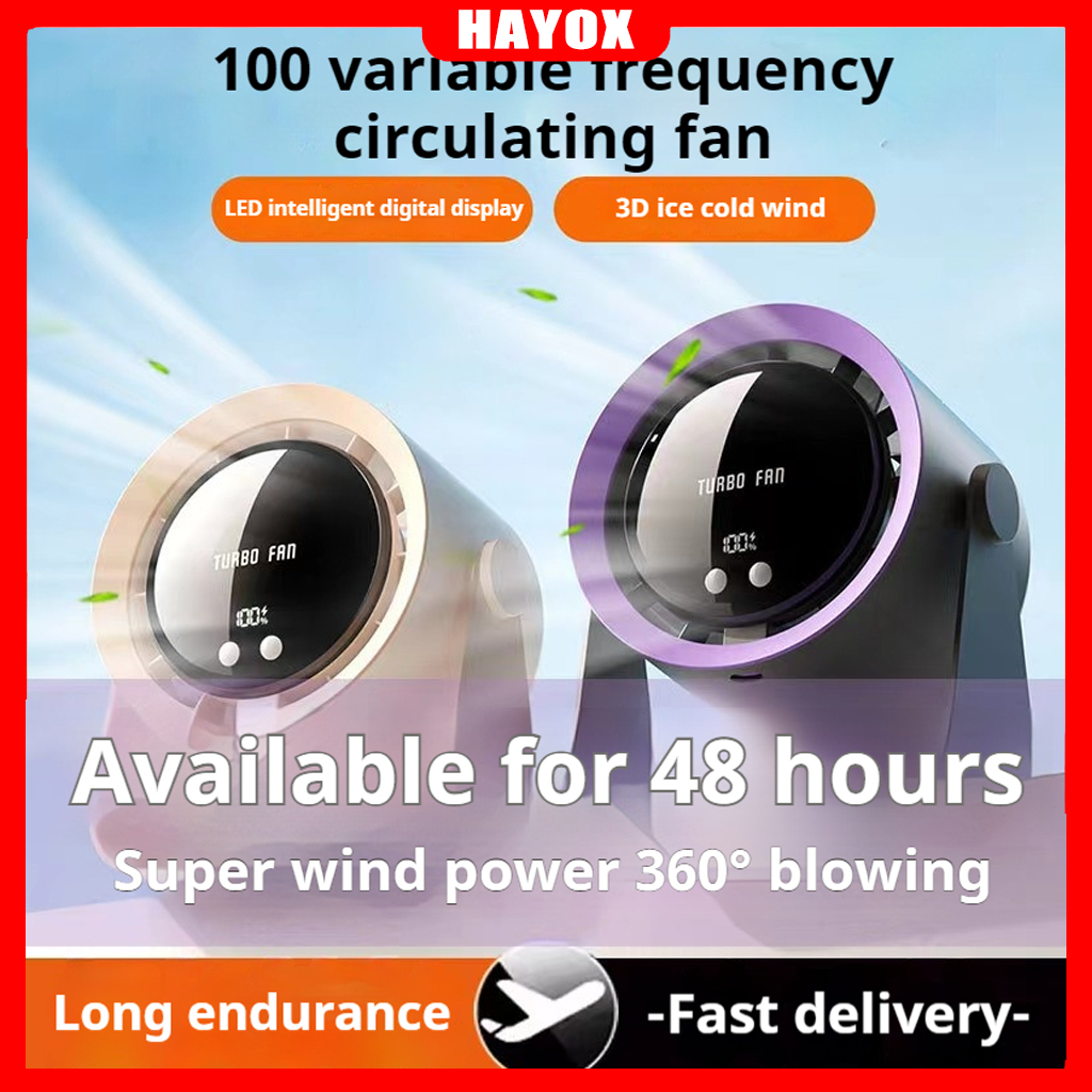 Wireless Air Circulation Fan 100 Gear Table Fan Mini Aircond USB Fan ...