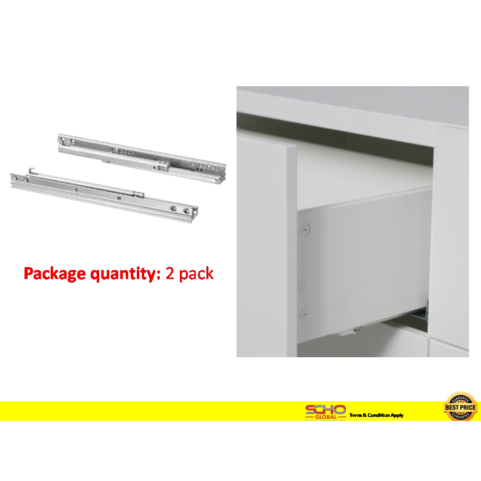 IKEA-BESTÅ Drawer runner, soft-closing (2pack) | Shopee Malaysia