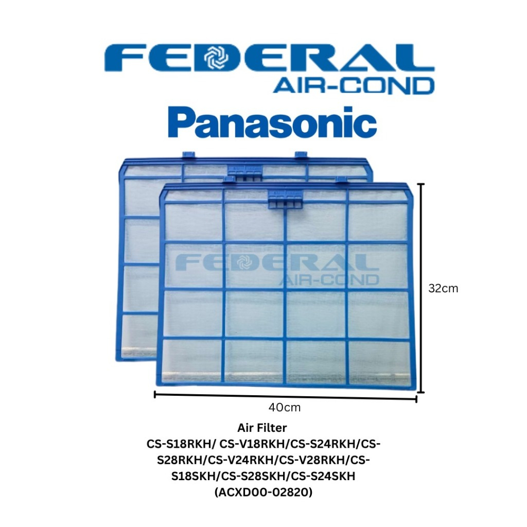 [Original/Authentic] Panasonic Air Filter (1.0HP - 1.5HP) (2.0HP - 2 ...