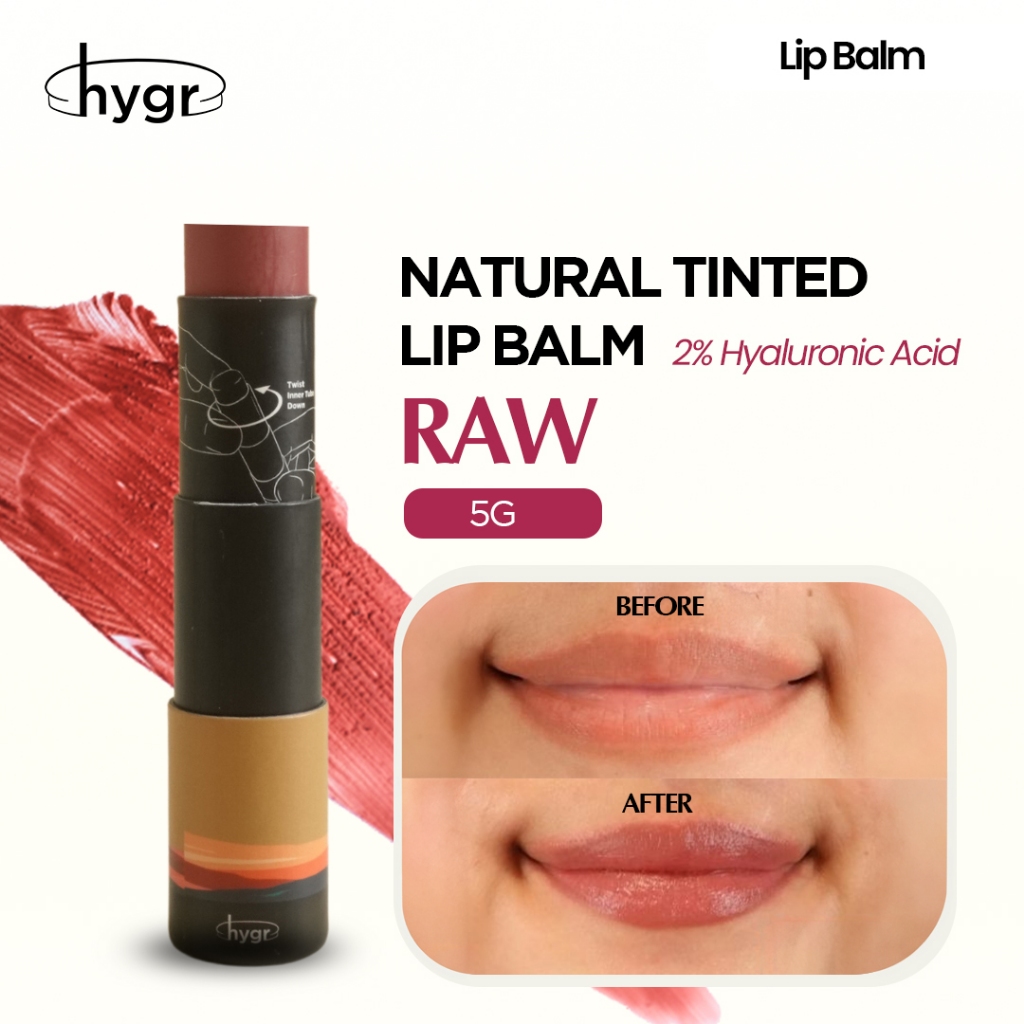 hygr Natural Tinted Lip Balm - Raw-Nude | Shopee Malaysia